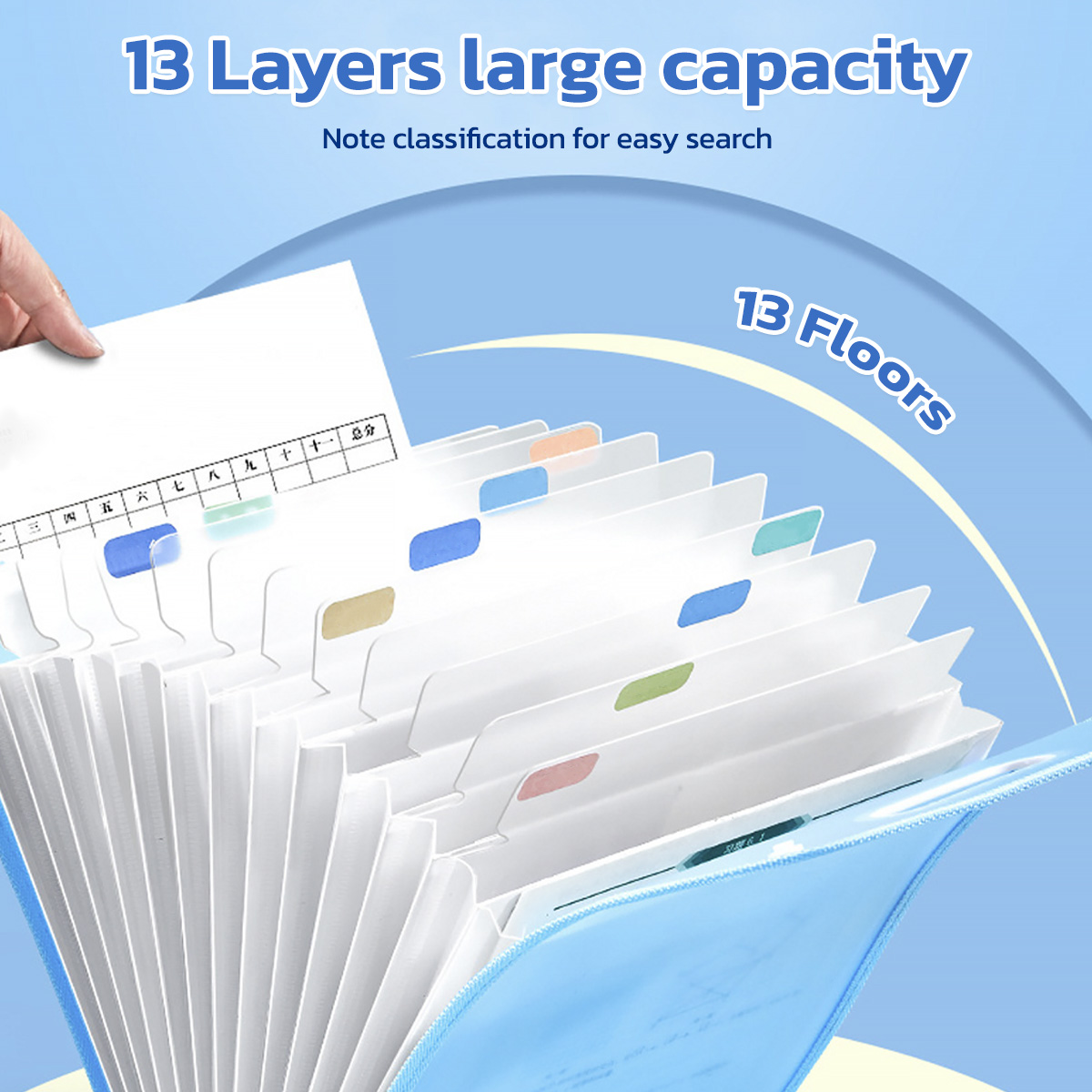 Waterproof Plastic Expanding File Folders Fine A4-Paper Expanding File ...