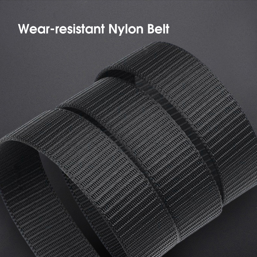 MENSPE Men Belt Outdoor Nylon Belt Automatic Buckle Belt Simple Fashion ...