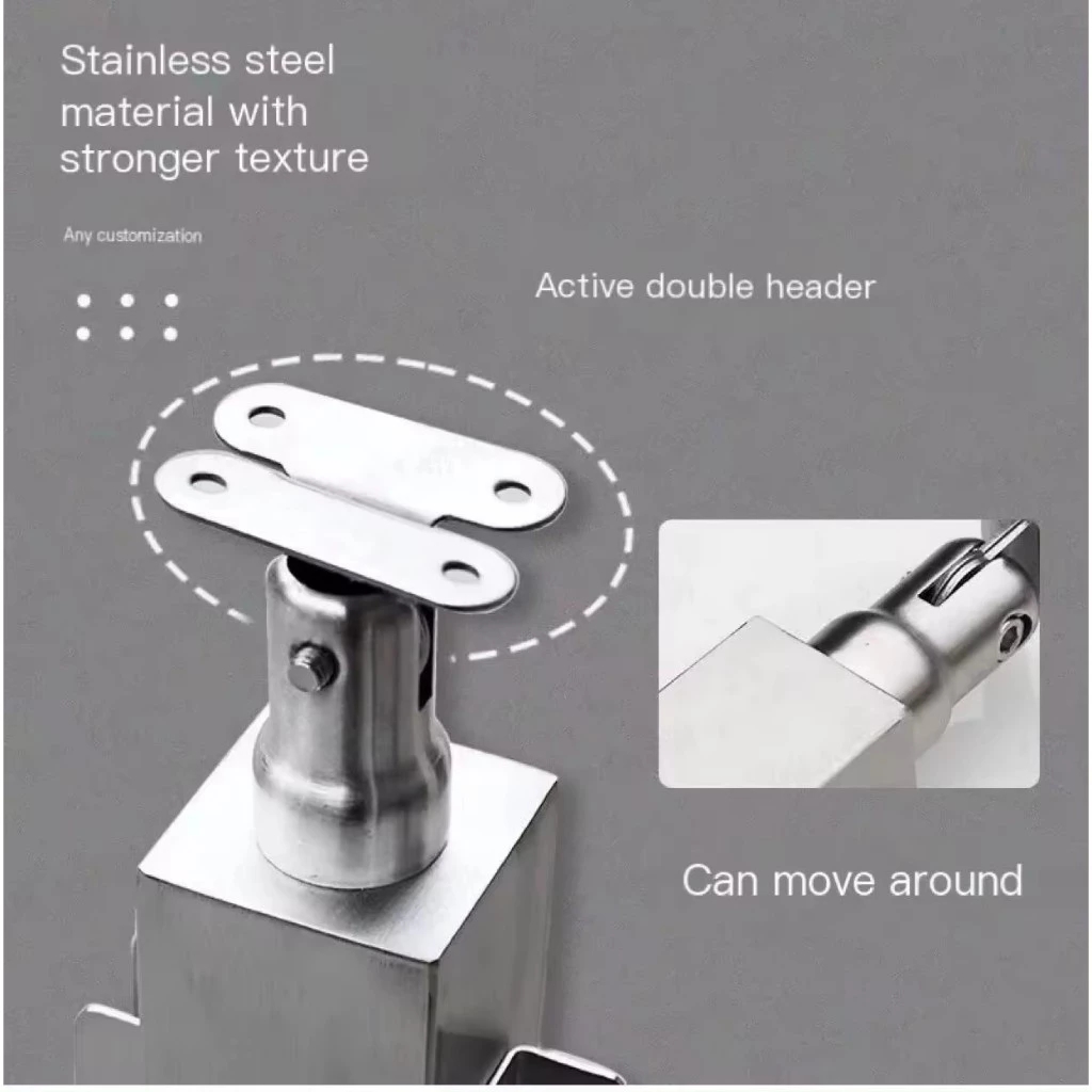 【24h Ship】Baluster Glass Clamp/King Post/Stainless 304 Single/Double180 ...