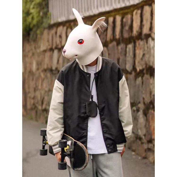 YS Varsity Bomber Baseball Jacket Bone Korean Jersey Jacket For Men ...