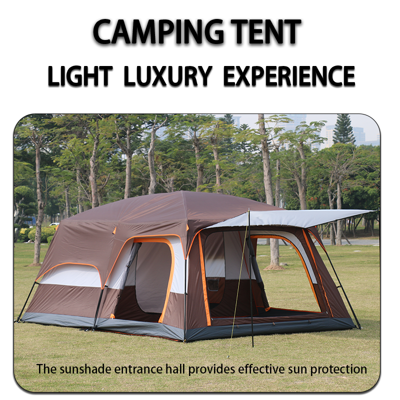 Camping Tent 5-14 Person family Large Tent Outdoor Portable Waterproof ...