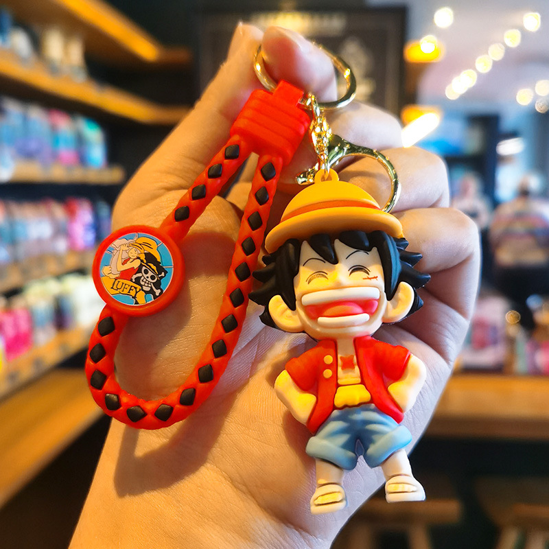 New One Piece keychain pendant decoration Luffy doll key ring backpack ...