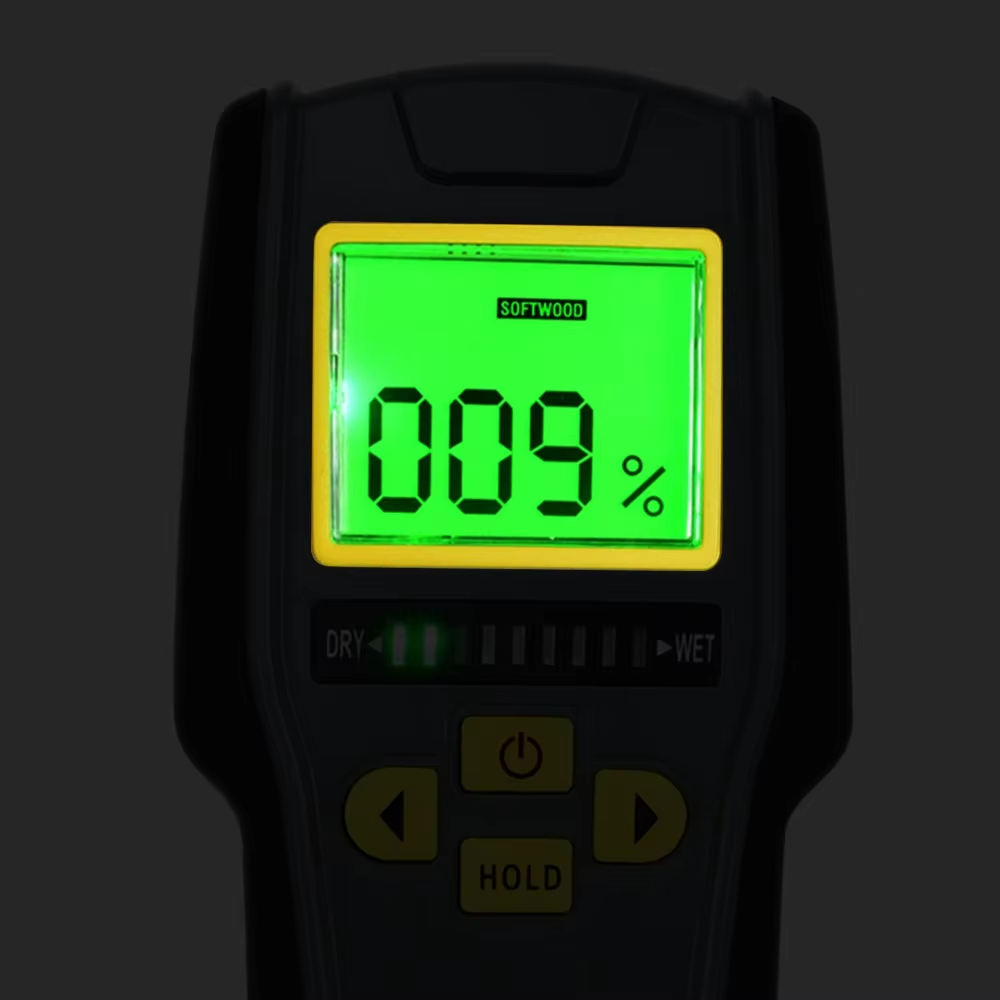 Digital Pinless Non-invasive Inductive Moisture Meter Hard Soft Wood ...