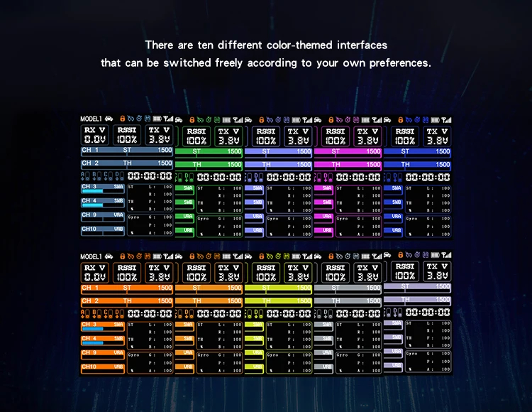HOTRC CT-10B CT10B 10CH Transmitter Remote Controller 2.4Ghz Radio With ...