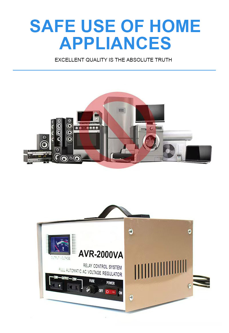 AVR-2000VA 1600Watts AVR Intelligent Voltage Regulator 160-260V Voltage ...