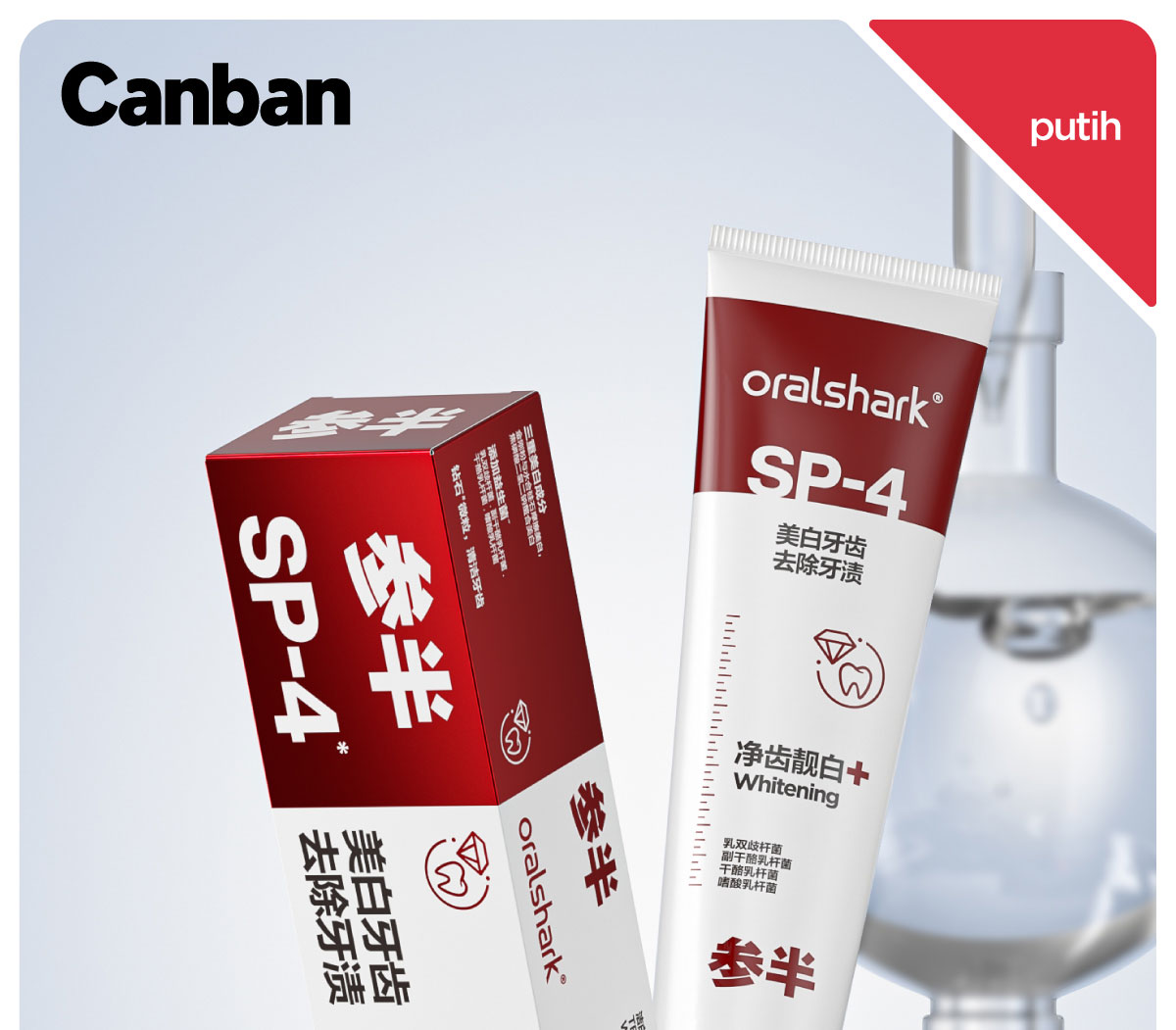 【Limited Time Offer】Canban SP-4 Ultra Probiotic Whitening Toothpaste Original 120g | Shopee ...