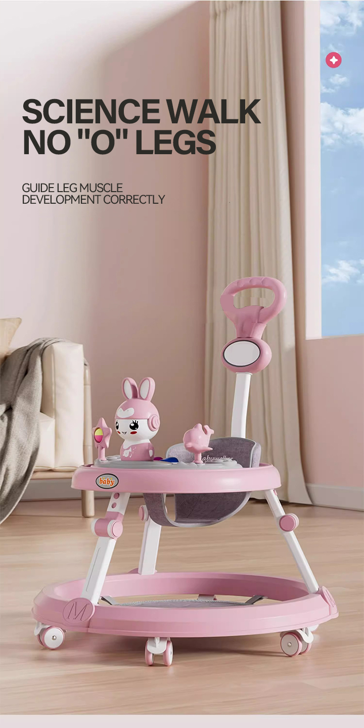 [Warranty] 5 In 1 Baby Walker For Boy Girl With Handle Food Pad Walker ...