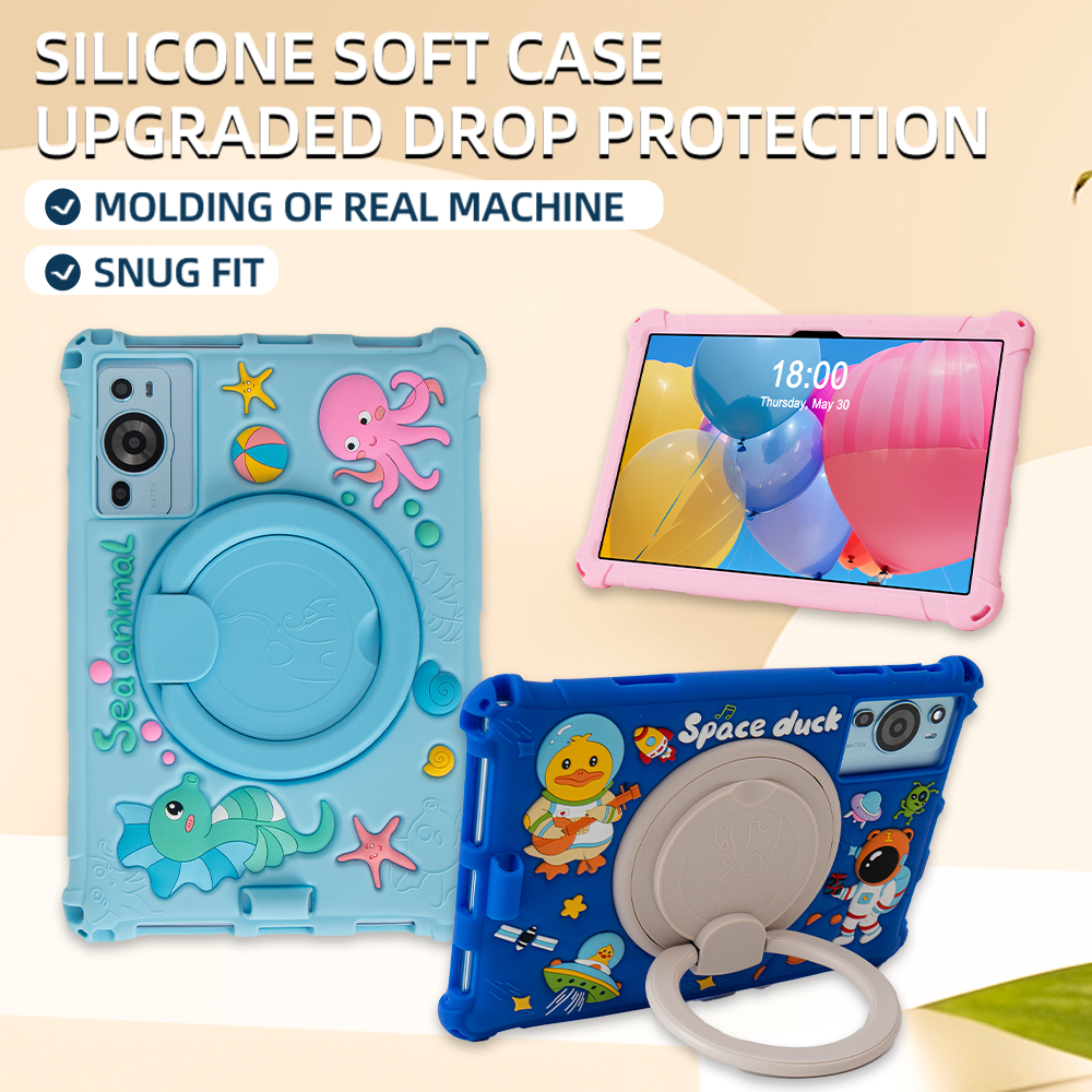 for Mxs Spark Go 2024 Tablet 10.1 Inch 360 Degree Rotating Cute Cartoon ...