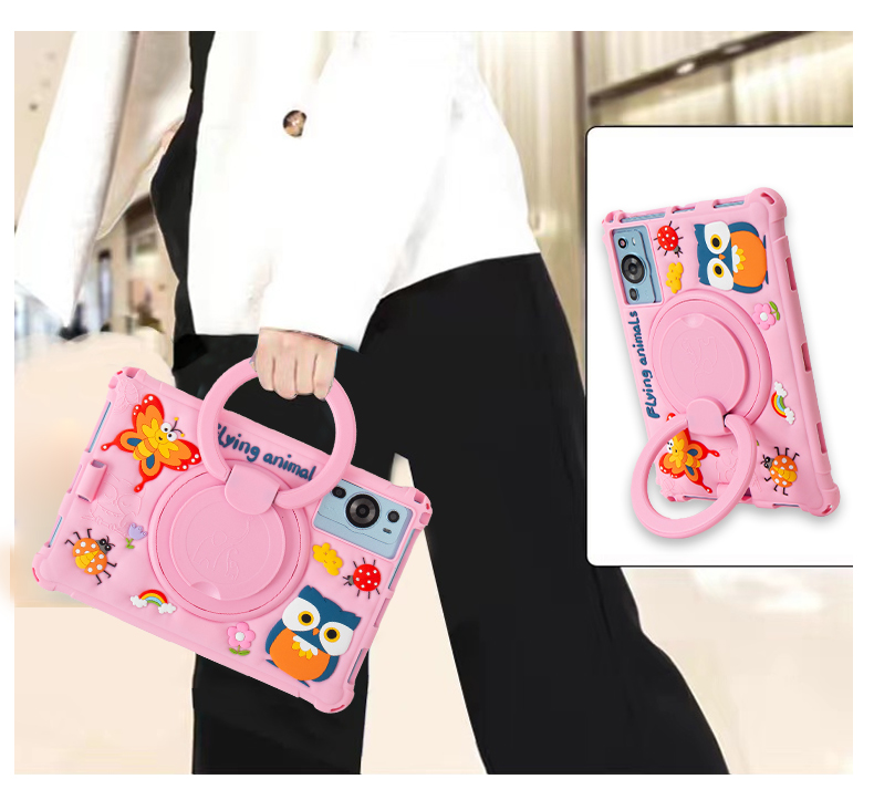 for Mxs Spark Go 2024 Tablet 10.1 Inch 360 Degree Rotating Cute Cartoon ...