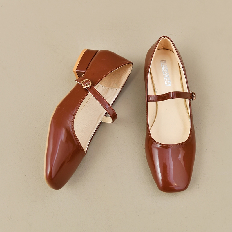 1 inch Women's High HeelsFashion Mary Jane Shoes for Office Students ...