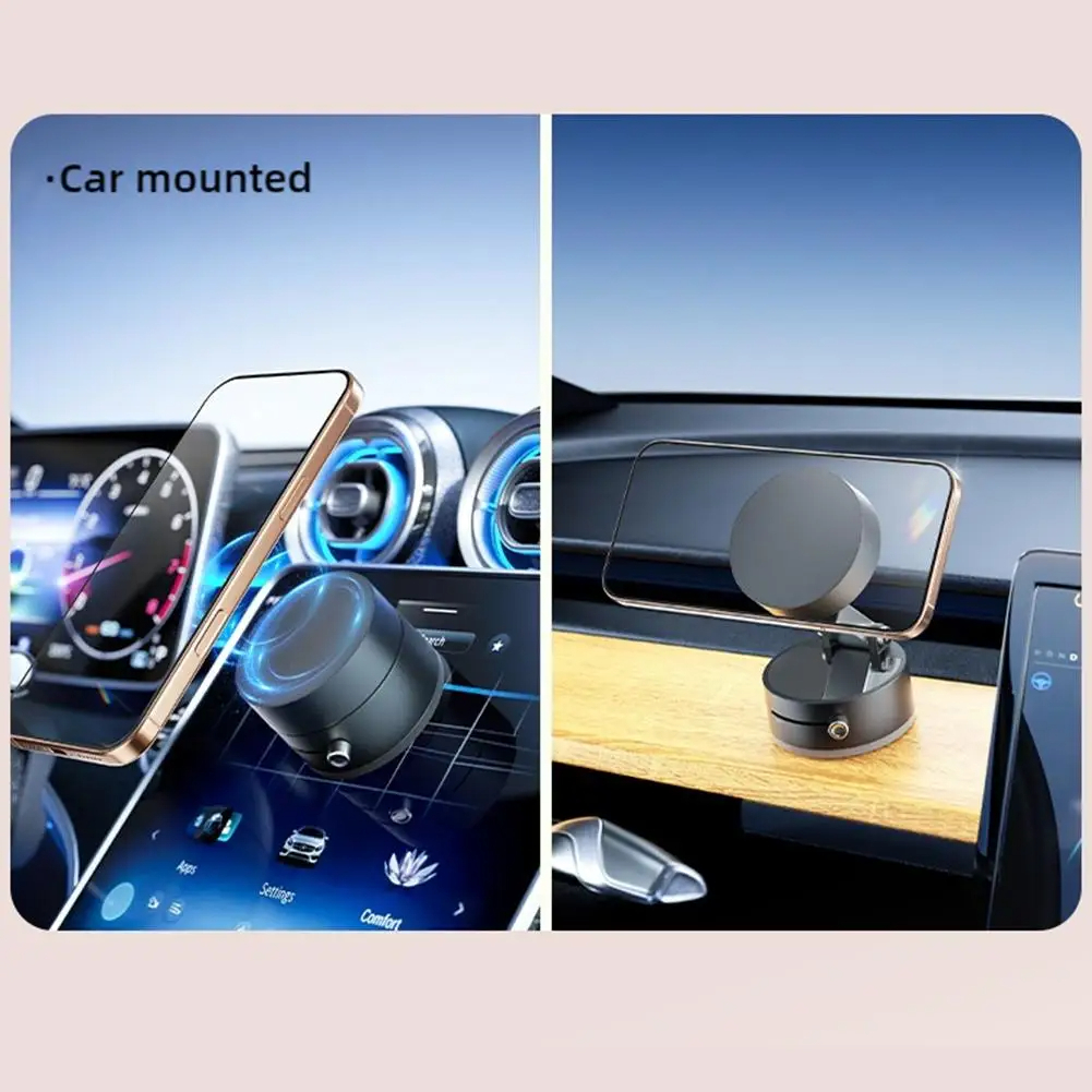 New 360° Rotating Double-Sided Vacuum Magnetic Car Mounting Bracket ...