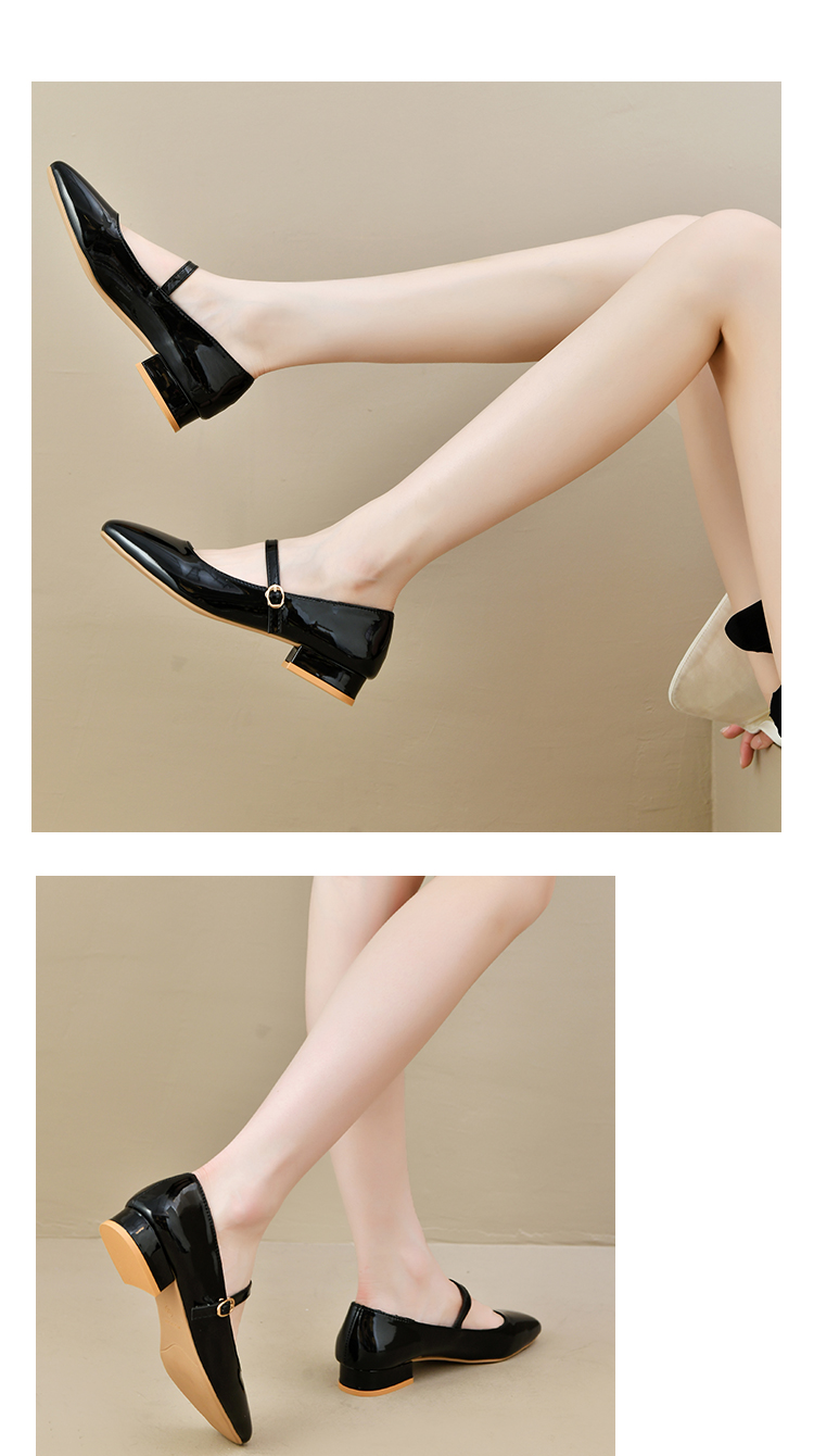 1 inch Women's High Heels Mary Jane Shoes school shoes Comfortable and ...