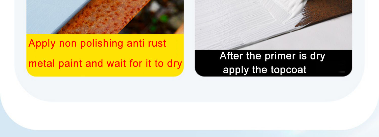 1000g with brush 2 in 1 Anti Rust Paint for Metal Rust Remover No Need ...