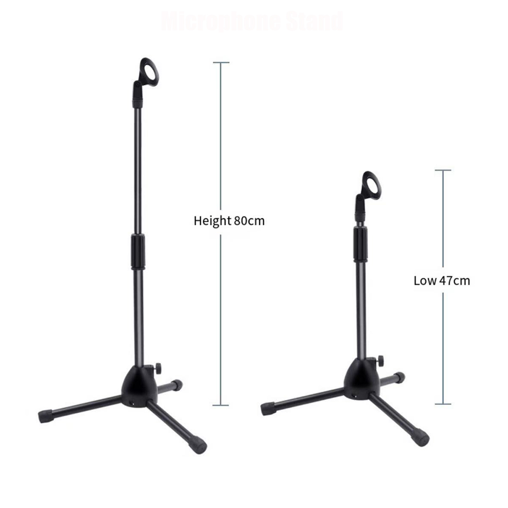 Mini Floor Microphone Stand Small Telescopic Children Stage Performance ...