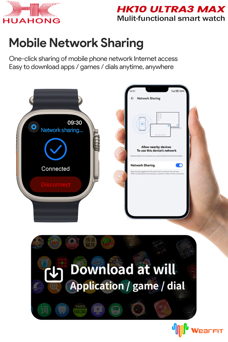 [New Arrivals] Smart Watch Ultra 3 HK10 Ultra 3 MAX Gen2 AMOLED ChatGPT ...