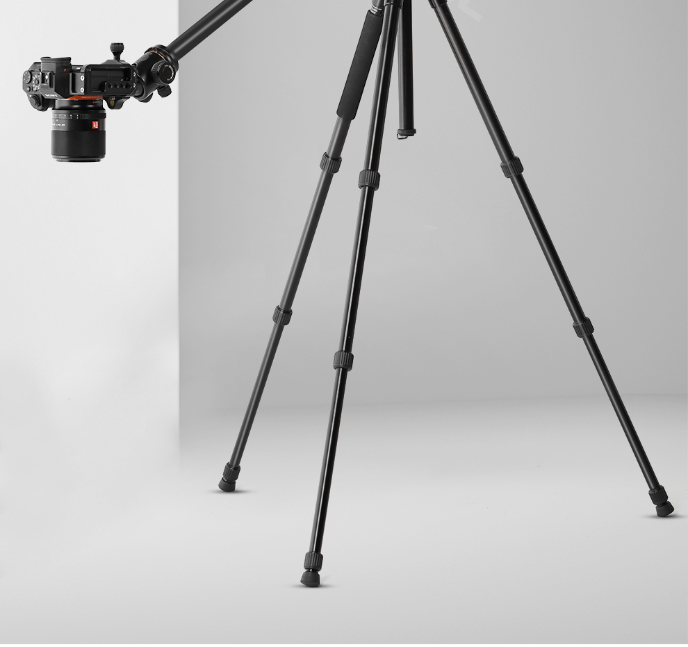 QZSD YT03 Aluminium Alloy YT03C Carbon Fibre Tripod Extended Crossbar ...