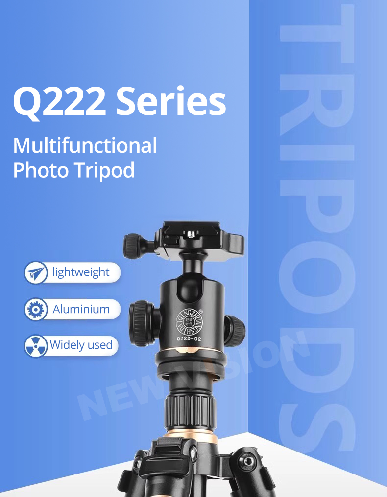 QZSD Q222 Stable Camera Tripod Portable Micro-single Photography Camera ...