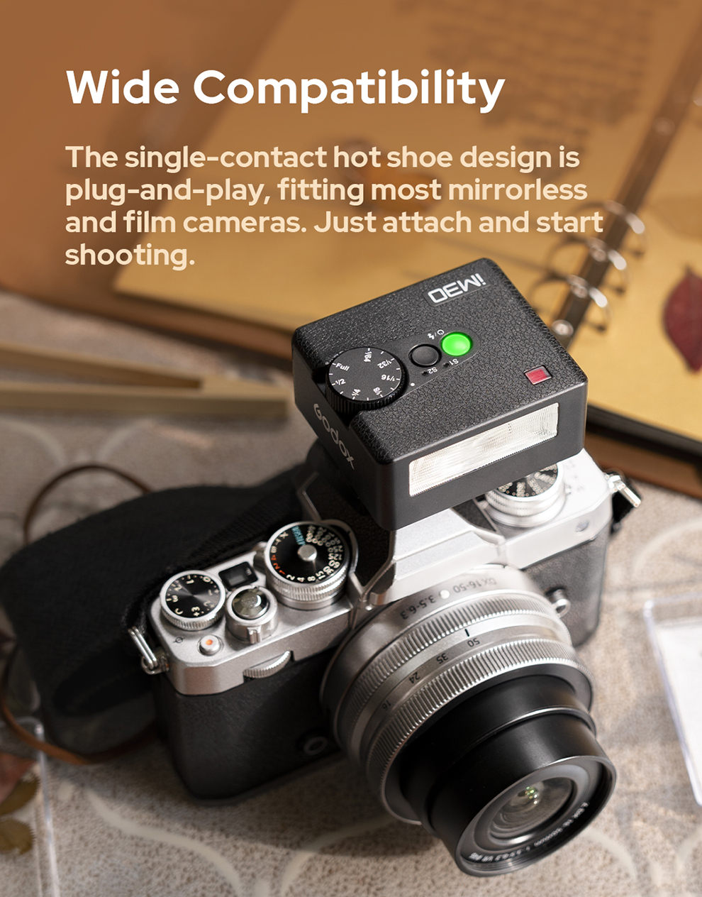 Godox iM30 Camera Flash Mini Pocket Flash for Various Camera Output ...