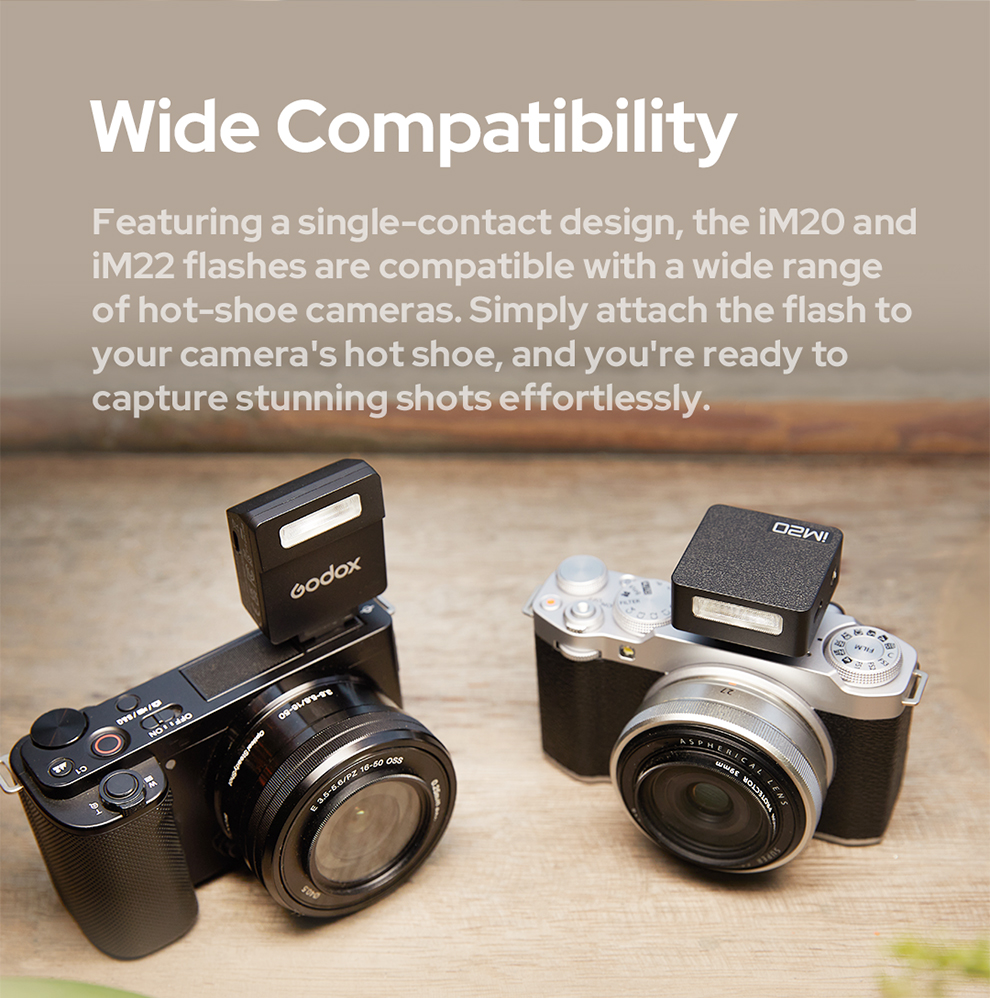 Godox iM20/22 Camera Flash mini flash, compact photography entry-level equipment universal small ...