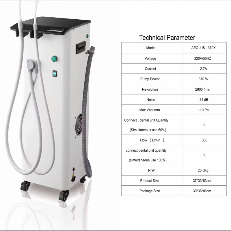 Mobile Dental Chair Suction Unit Negative Pressure Vacuum 300L/min ...