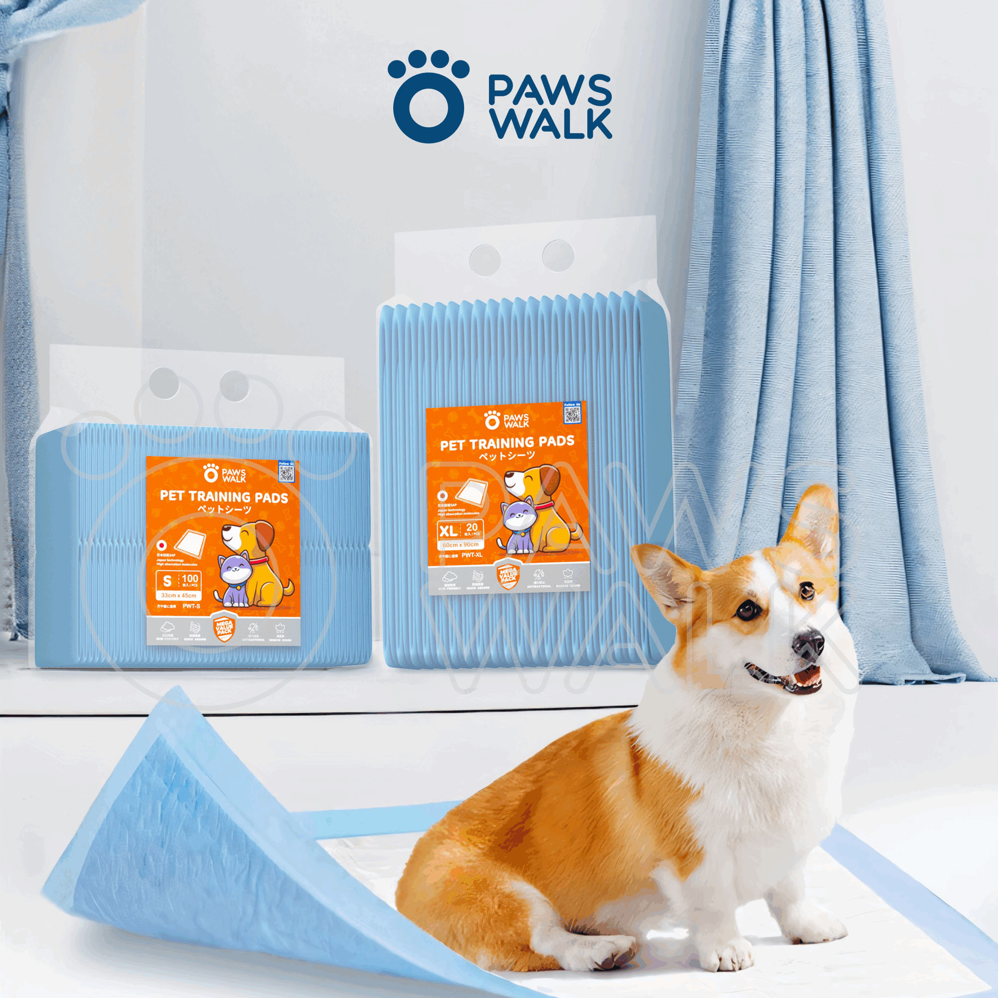 【Buy 1 Take 1】PawsWalk (Per Pack) Pet New Land Pet Training Pad Per ...
