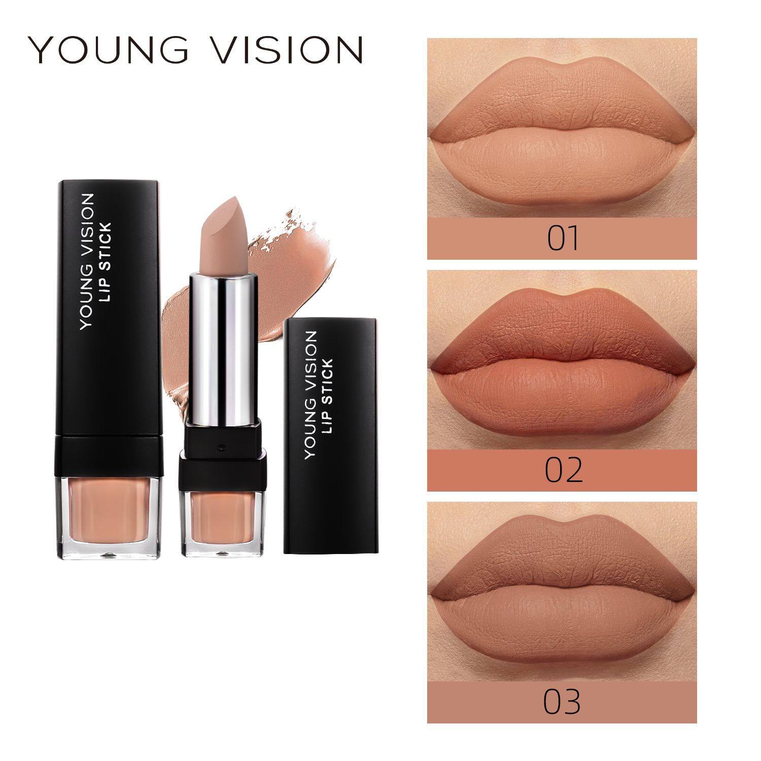 YOUNG VISION 12-colors Lipstick Matte Long-lasting Hydrating High ...