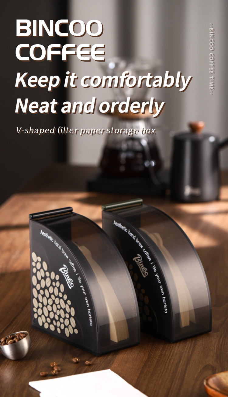 Bincoo Filter Paper Storage Box Coffee Filter Paper Rack V60 Coffee Filter Paper Universal ...