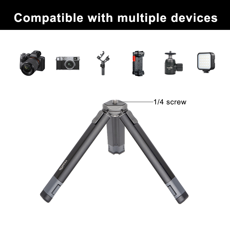 Lightdow Tripod Phone Holder with Safe Automatic Phone Clamp, Camera ...