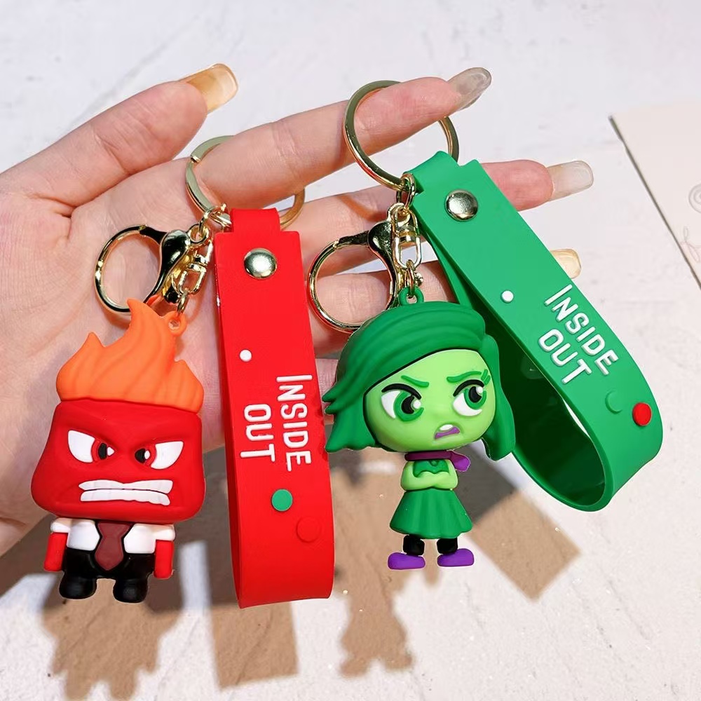Yoomi Inside Out Keychain Cartoon Keychain Disney Pixar Sadness Fear ...