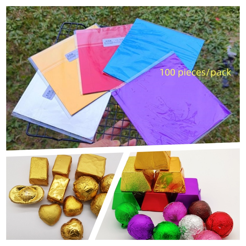 Tinfoil Aluminum Foil Chocolate Wrapping Paper Candy Tea Packaging ...