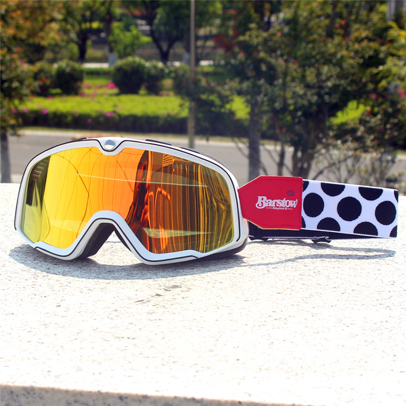 100% Barstow Vintage Motocross Goggles UV400 Motorcycle Glasses MTB ...