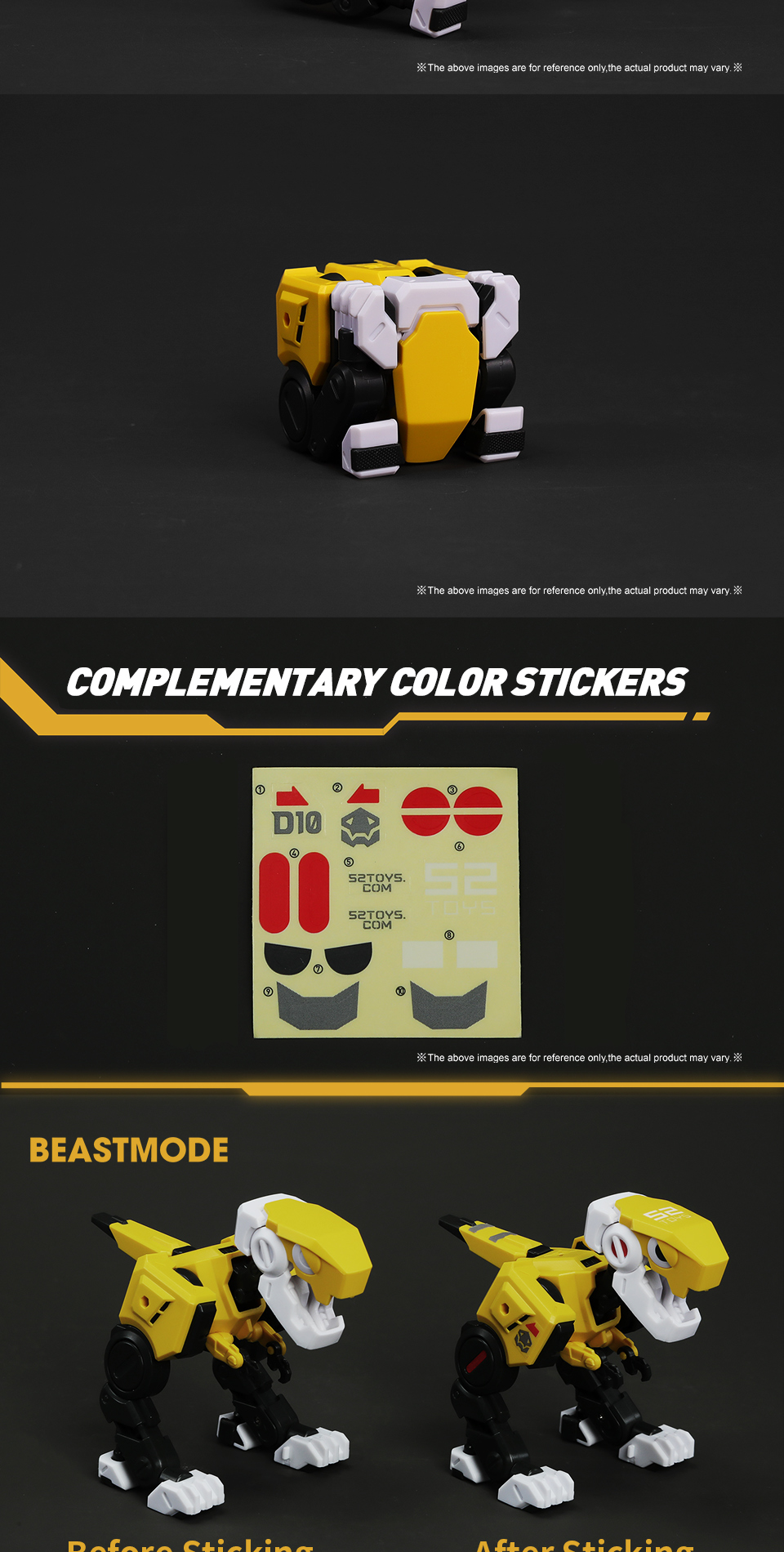 52TOYS BEASTBOX BB-01 DIO LITE EDITION Mecha Deformation Action Figure ...