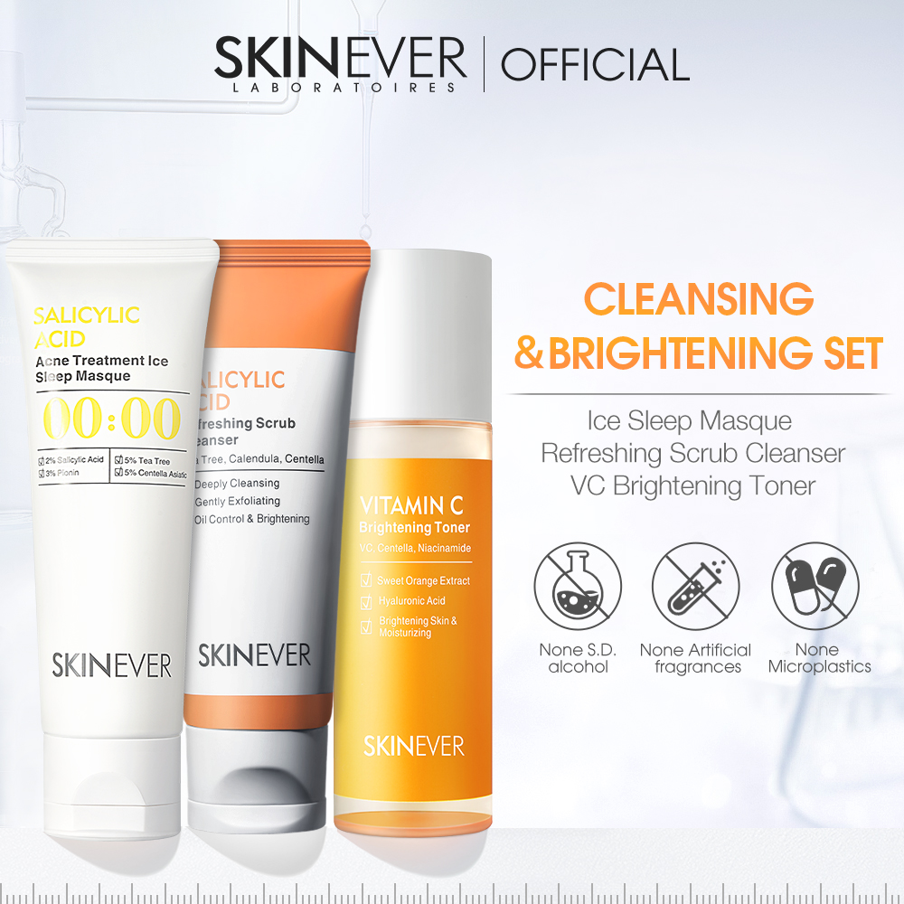 SKINEVER Vitamin C Brightening Toner Salicylic Acid Acne Treatment ...