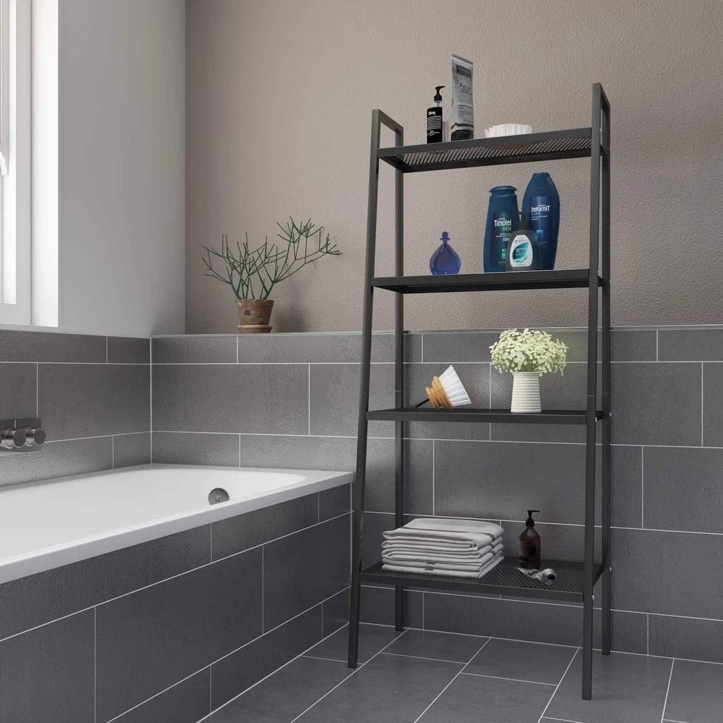 Shelf rack Metal rack organizer Home Office LERBERG Style Minimalist ...