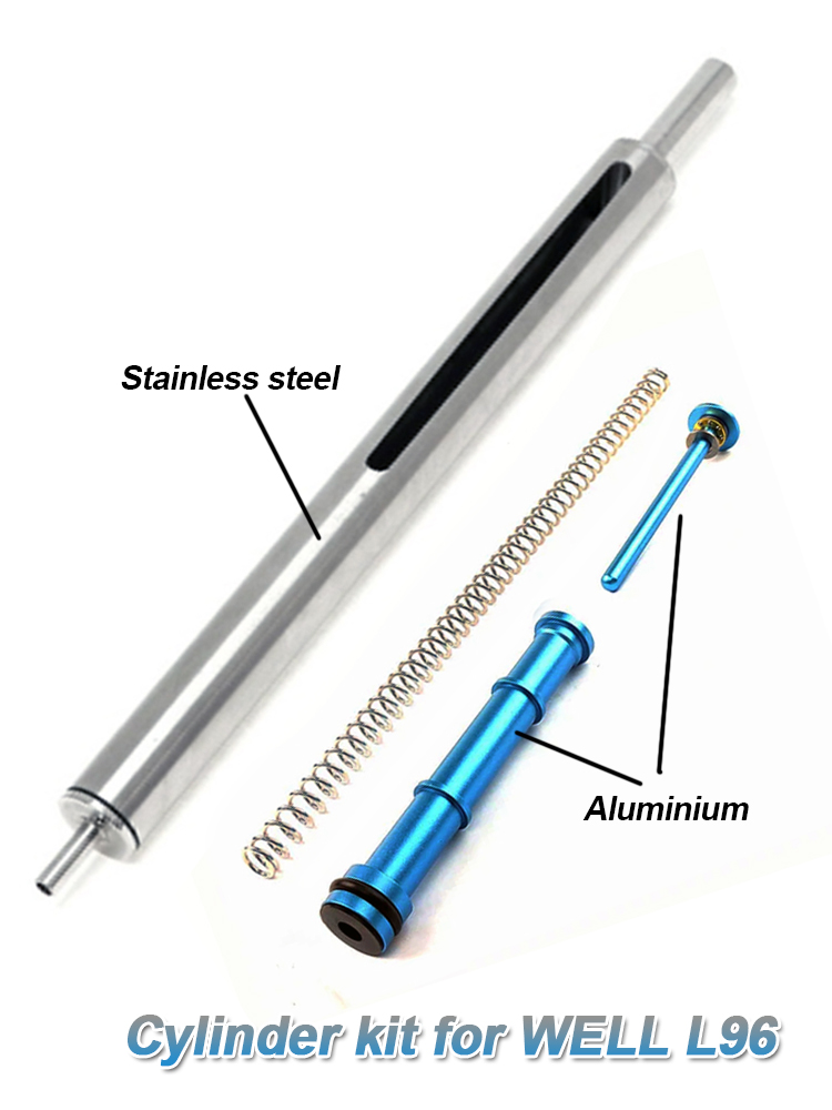 Well L96 upgrade parts aluminium piston Stainless steel cylinder for ...