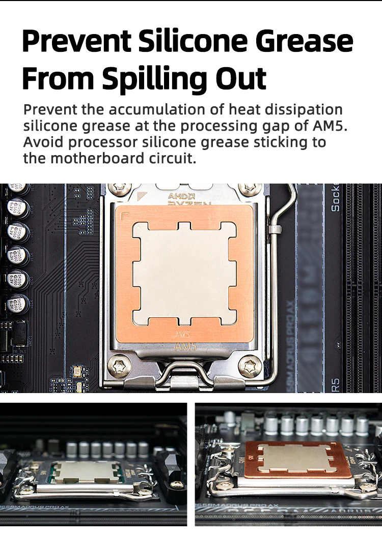 ICE Whale AM5 Thermal Paste Guard Chips Heat Dissipation Armor Cover ...