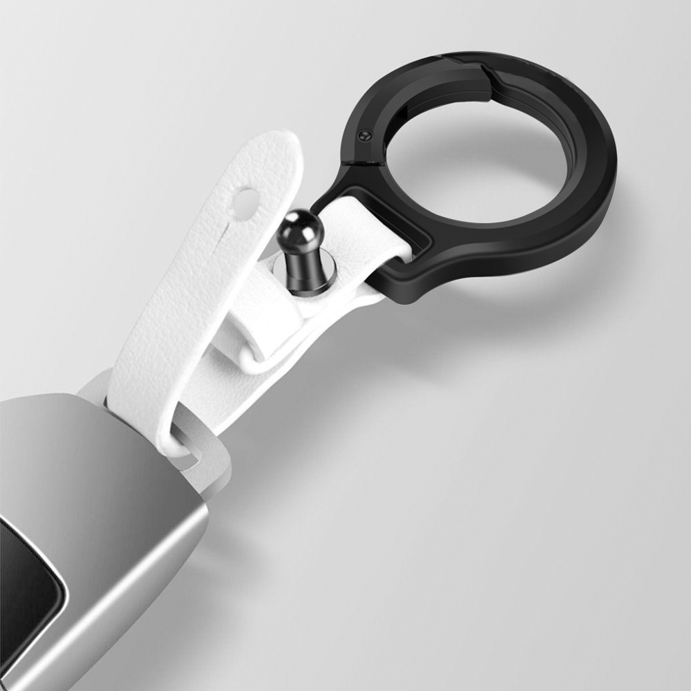 1pc Zinc Alloy Leather Keychain Waist Belt Buckle Carabiner Car Key ...