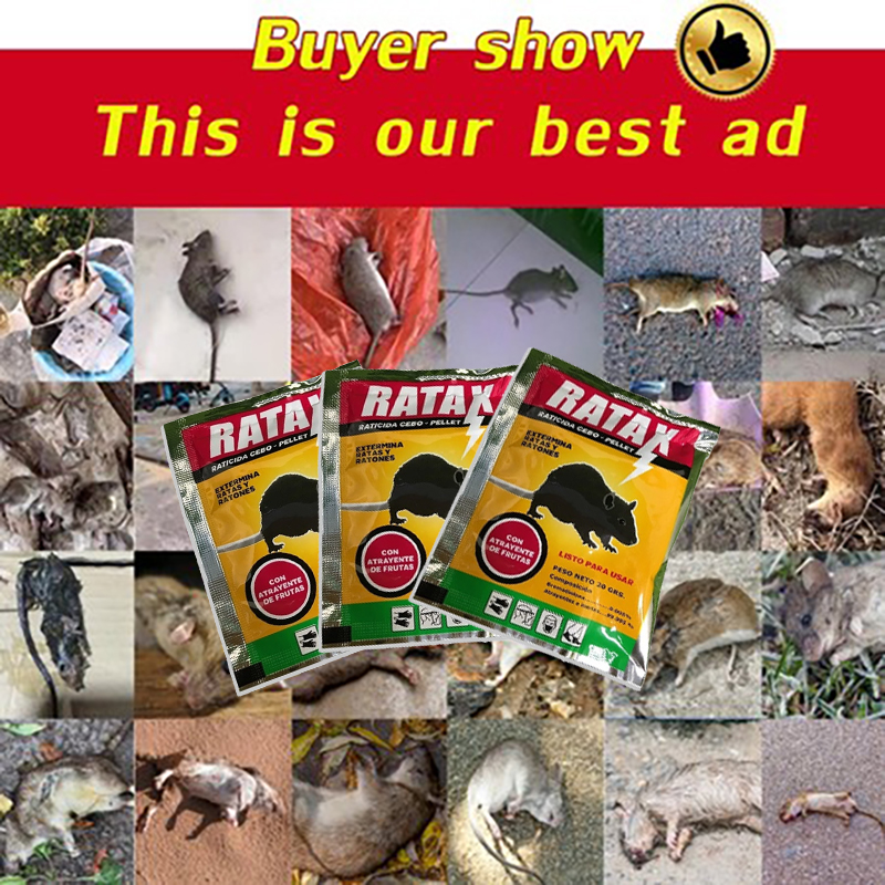 100% Effective Big Rat Killer Poison Bait Food Harmless to People and ...