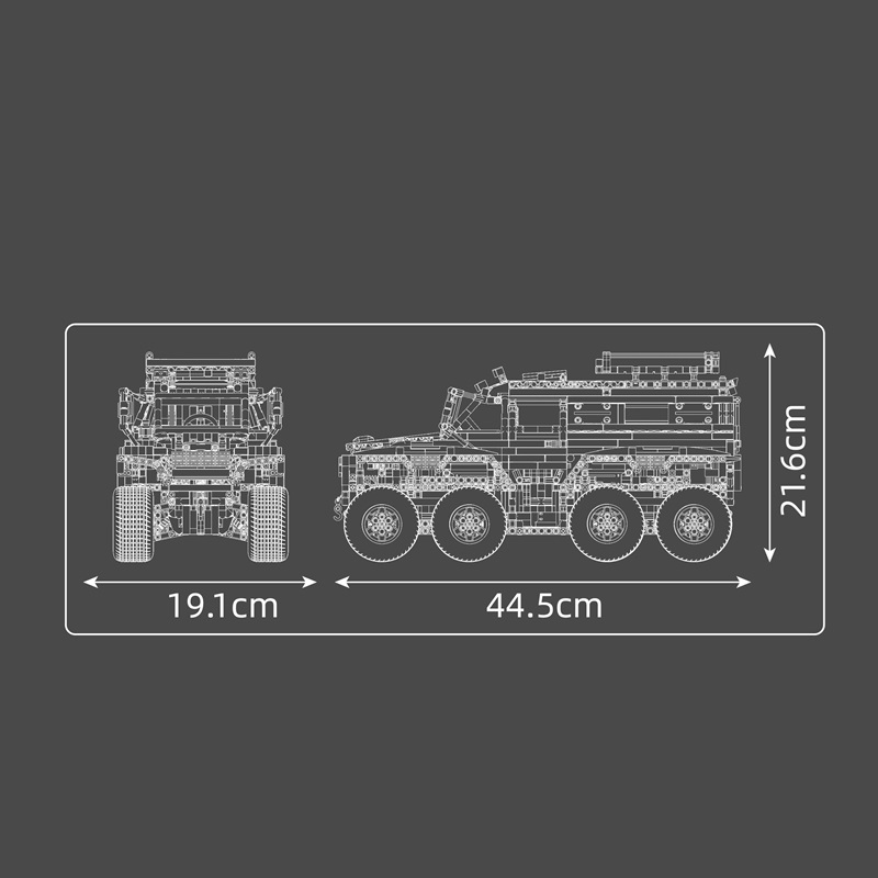 Avtoros Shaman (Remote Control) Building Blocks 3062 Pcs Mould King Car ...