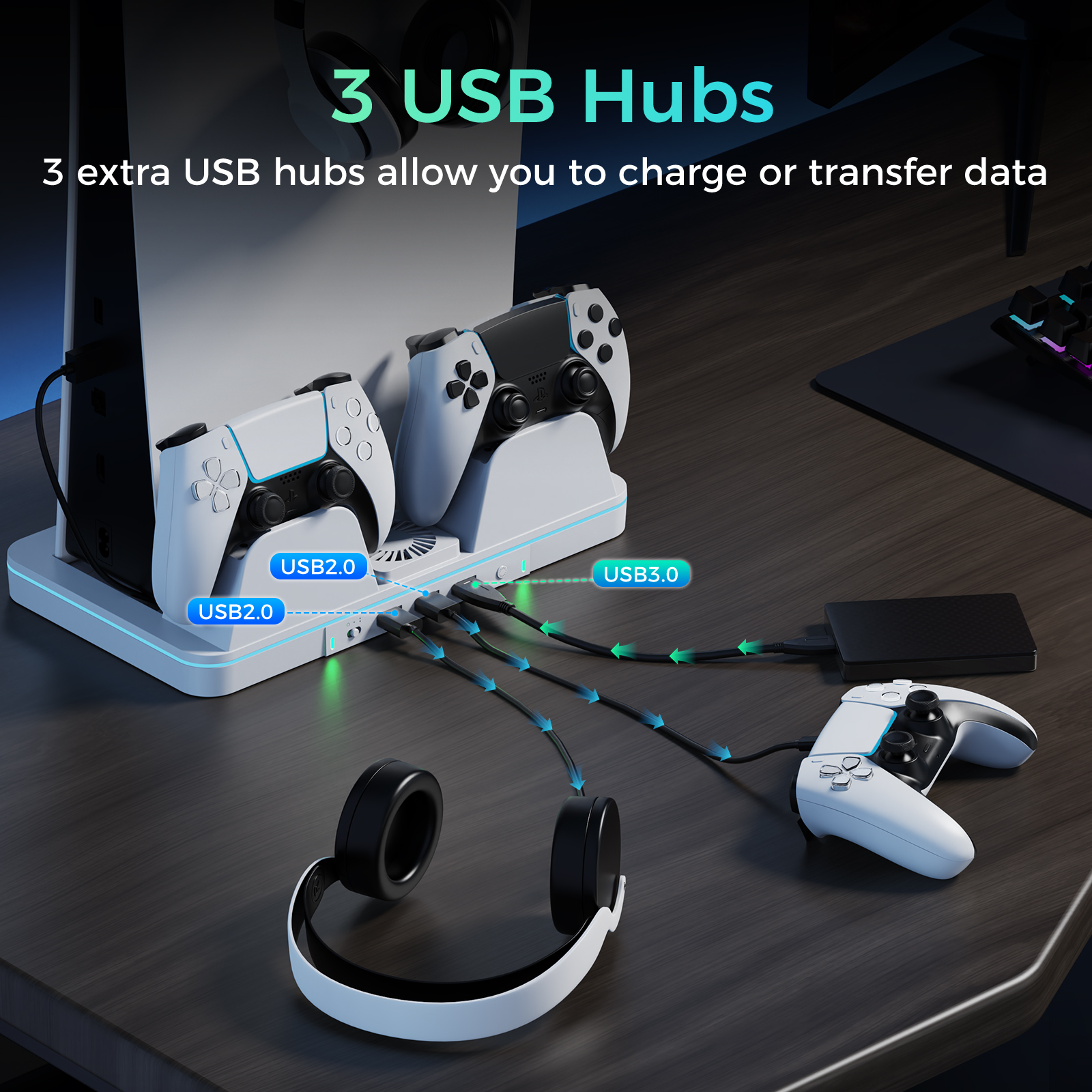 IINE Multifunctional Station For PS5/Slim/Pro / Effective Heat ...