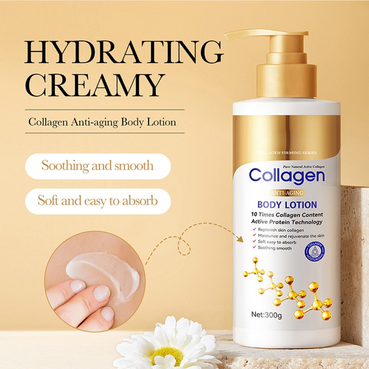 【BUY 1 TAKE 3】300g Collagen Whitening Body Lotion Moisturizin Smooth ...