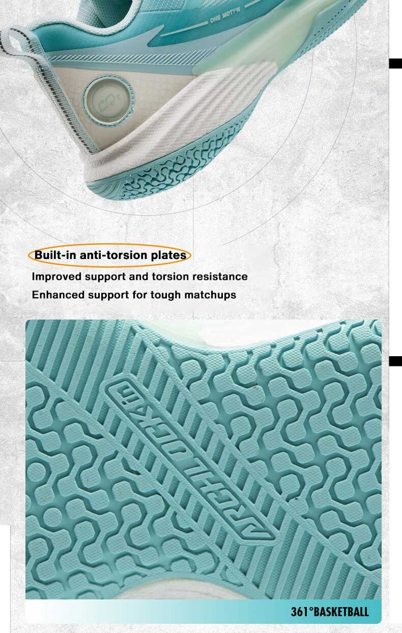 361 Degrees One Motion Men Basketball Shoes Cushioning 672411125 ...