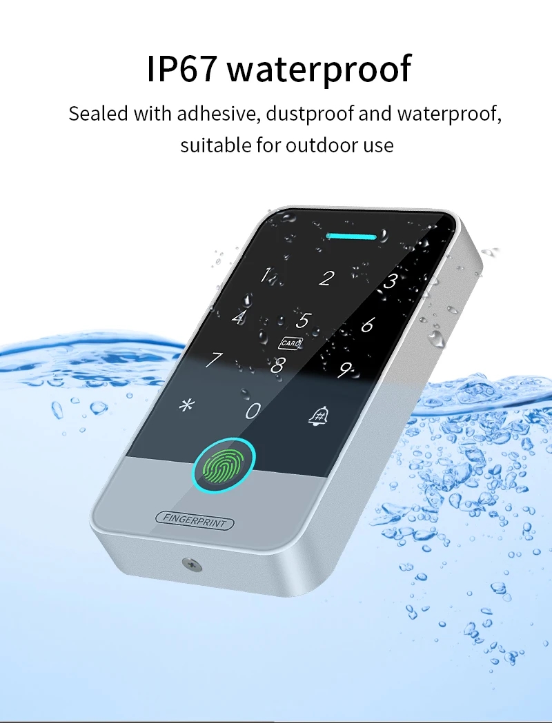 IP67 Access Control Door system Tuya RFID 13.56Mhz NFC Bluetooth ...