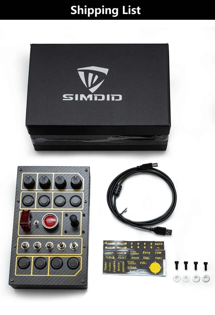 Simracing Button Box-SIMAGIC MOZA FANATEC SIMCUBE can be installed ...