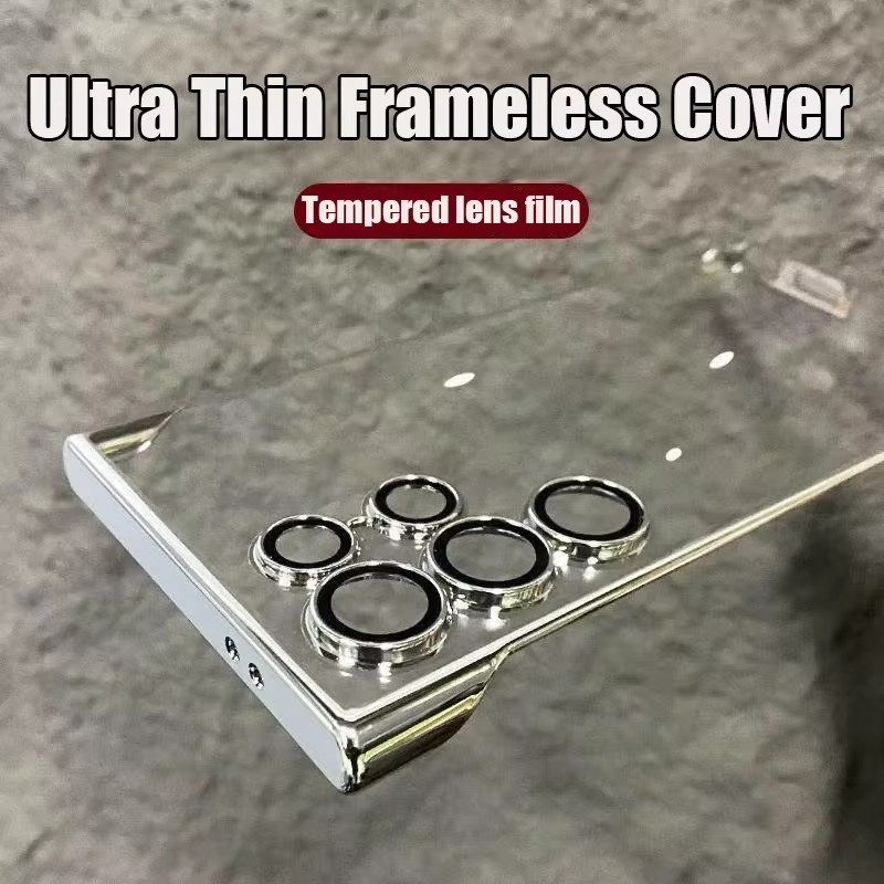 Luxury Ultra Thin Frameless Transparent PC Case For Samsung Galaxy S25 S24 Plus S22 S23Ultra ...