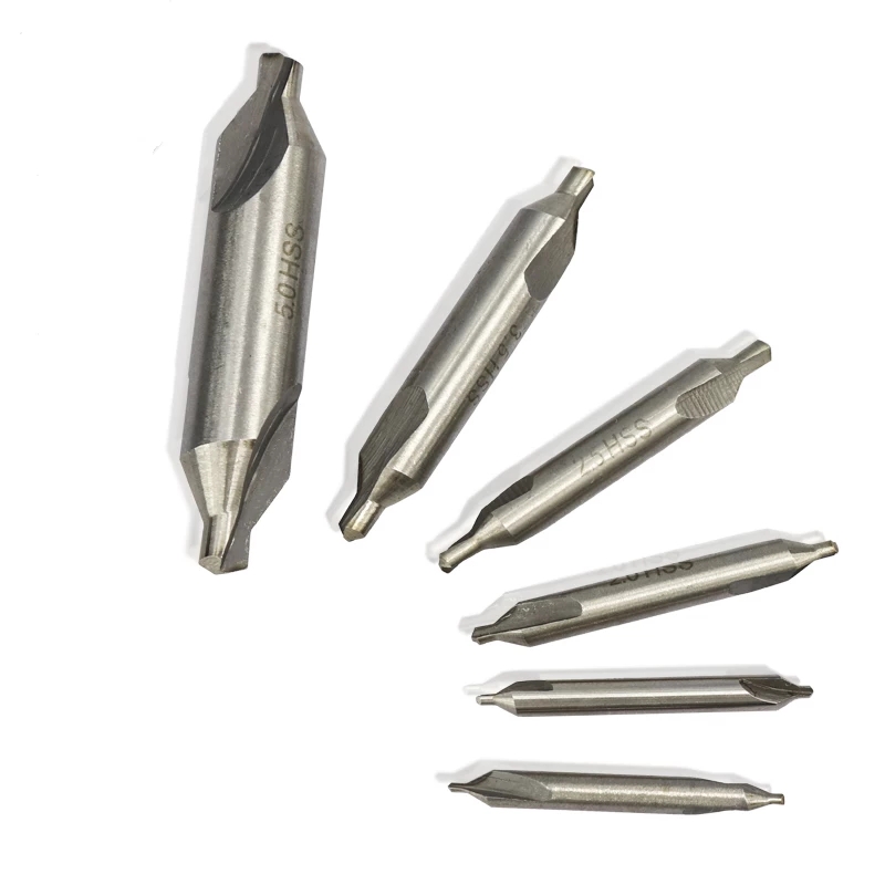 KIPRUN 5pcs HSS Combined Center Drills 60 Degree Countersinks Angle Bit ...