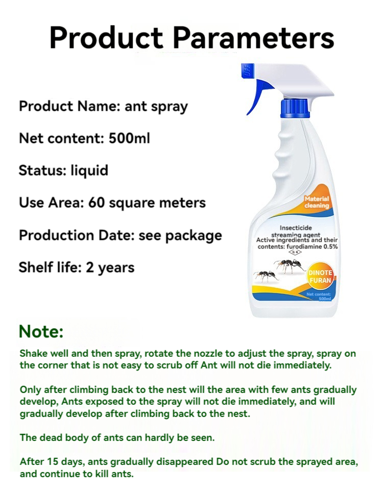ants spray killer 500ML Can quickly kill ants, harmless to humans and ...