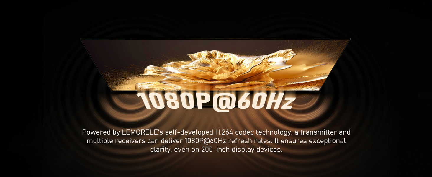 Lemorele R1010 HDMI Wireless Transmitter Receiver Video Expander 1080P ...