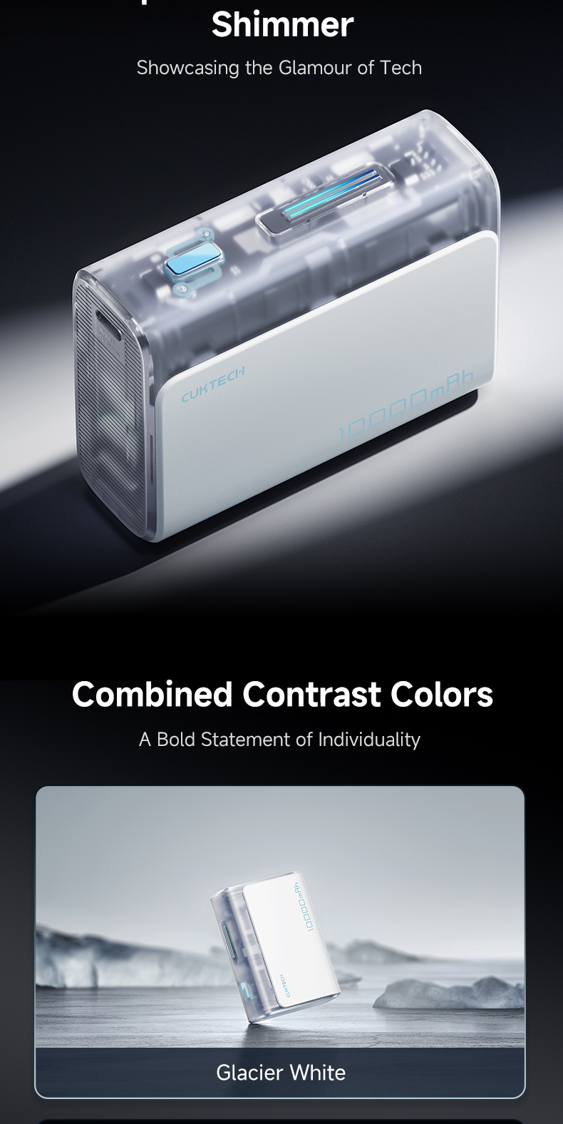【CCC Certified】 CUKTECH 10000mAh Pocket Power Bank 30W PD3.0 Fast ...