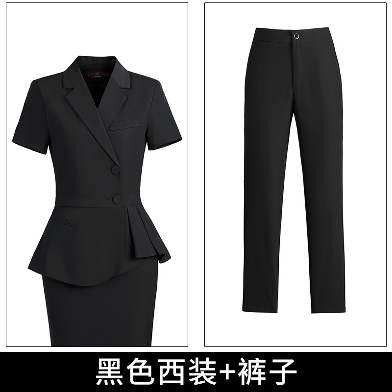 8622 Women's Host Hotel Front Desk Formal Workwear Skirt Suit, Spring ...